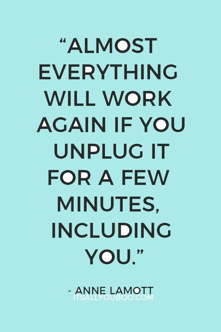 Knowing When To Unplug and Rest – The Weekly Sparkle